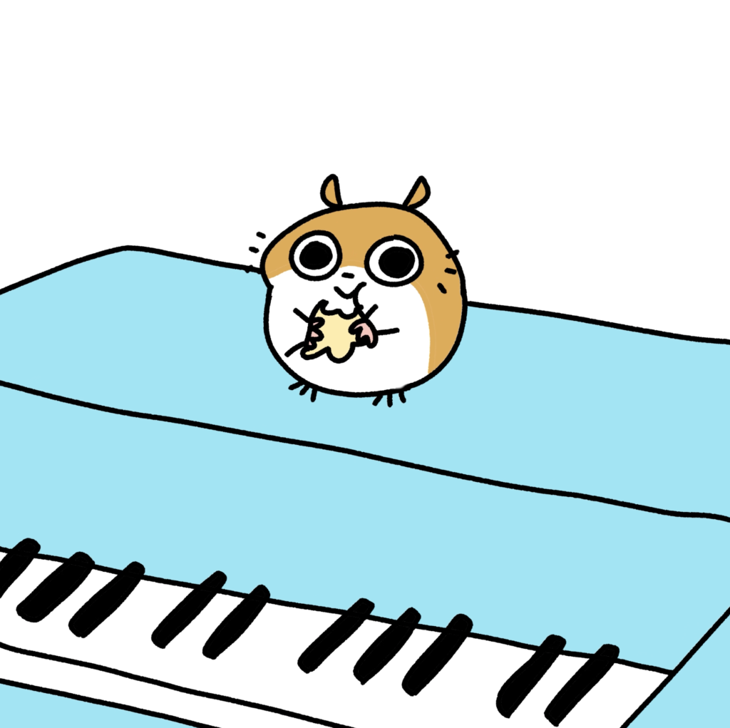 Hamster On A Piano (Eating Popcorn) animation – Parry Gripp